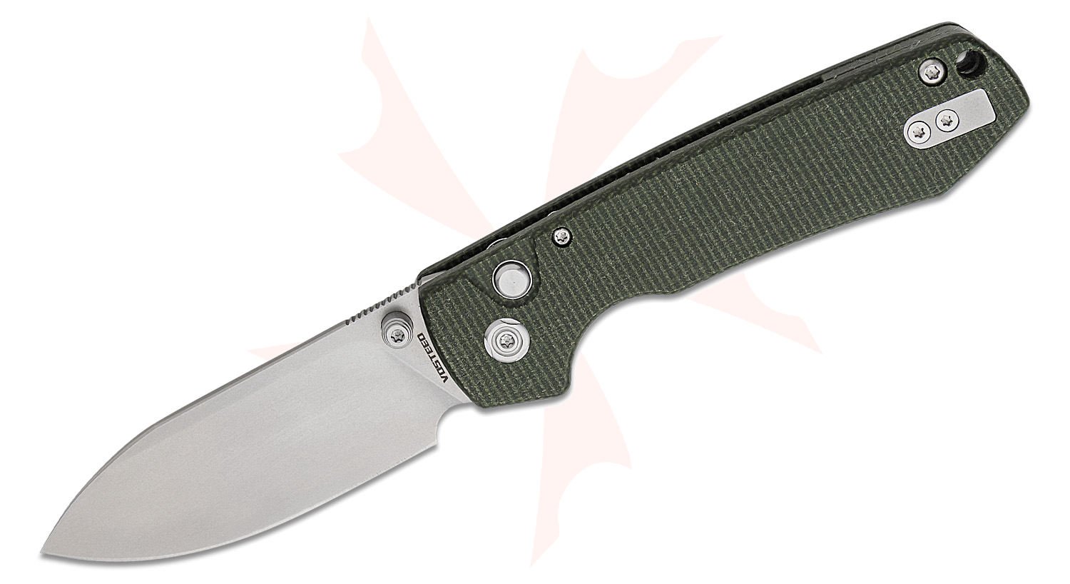 Vosteed Knives Raccoon Folding Knife 3.25" Sandvik 14C28N Stonewashed ...