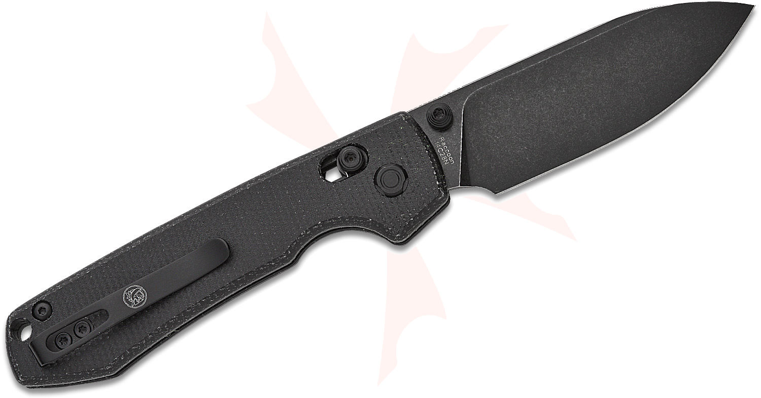 Vosteed Knives Raccoon Crossbar Lock Folding Knife 3.25" Sandvik 14C28N ...