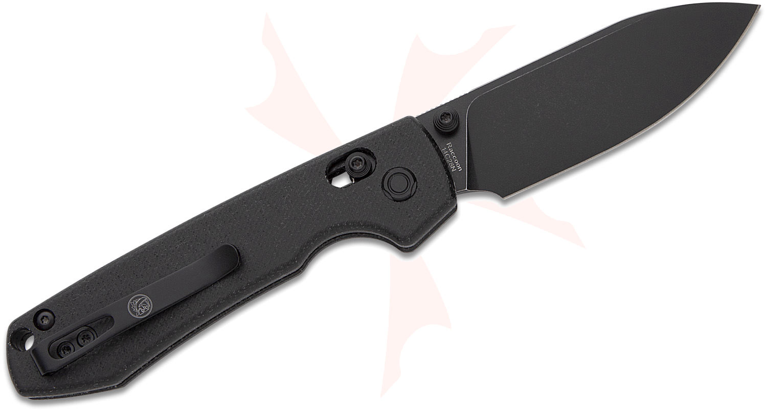 Vosteed Knives Raccoon Crossbar Lock Folding Knife 3.25" Sandvik 14C28N ...