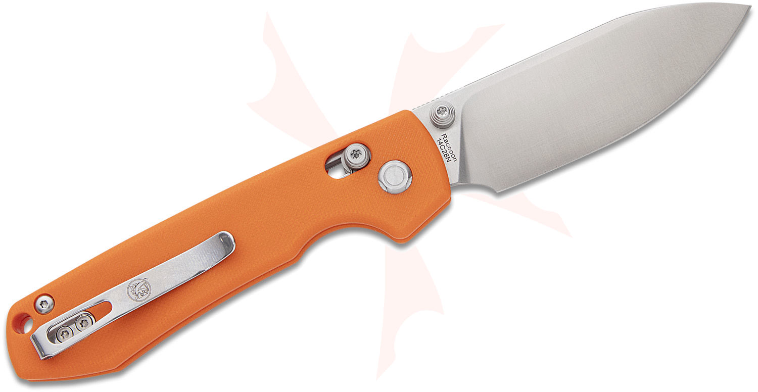 Vosteed Knives Raccoon Crossbar Lock Folding Knife 3.25" Sandvik 14C28N ...