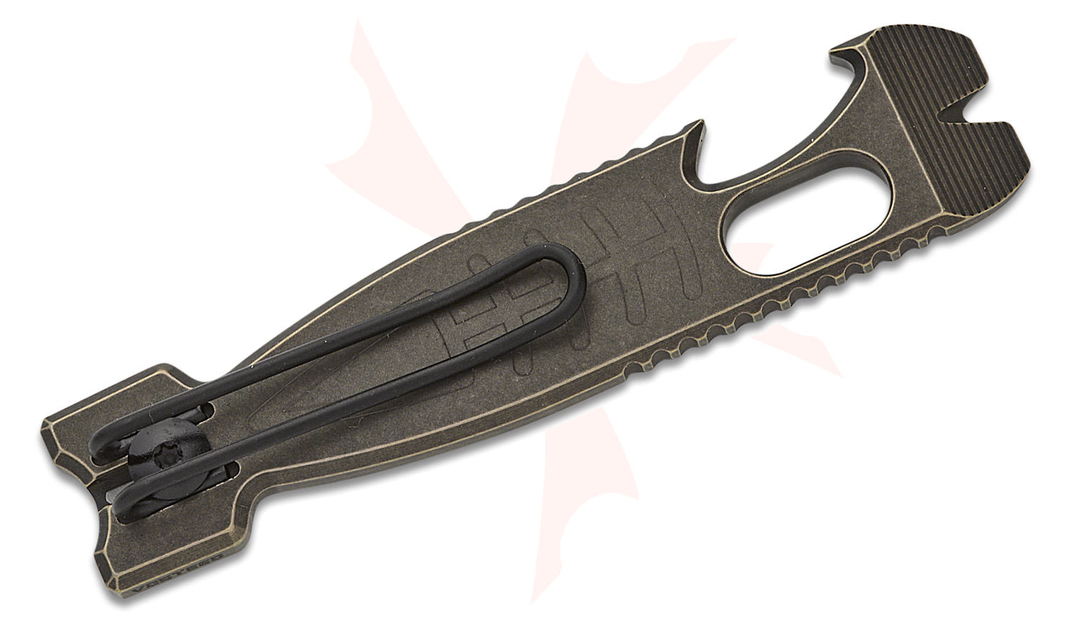 Vosteed Knives Shark Bomb Pry Bar - Dark Stonewashed Titanium Multi ...