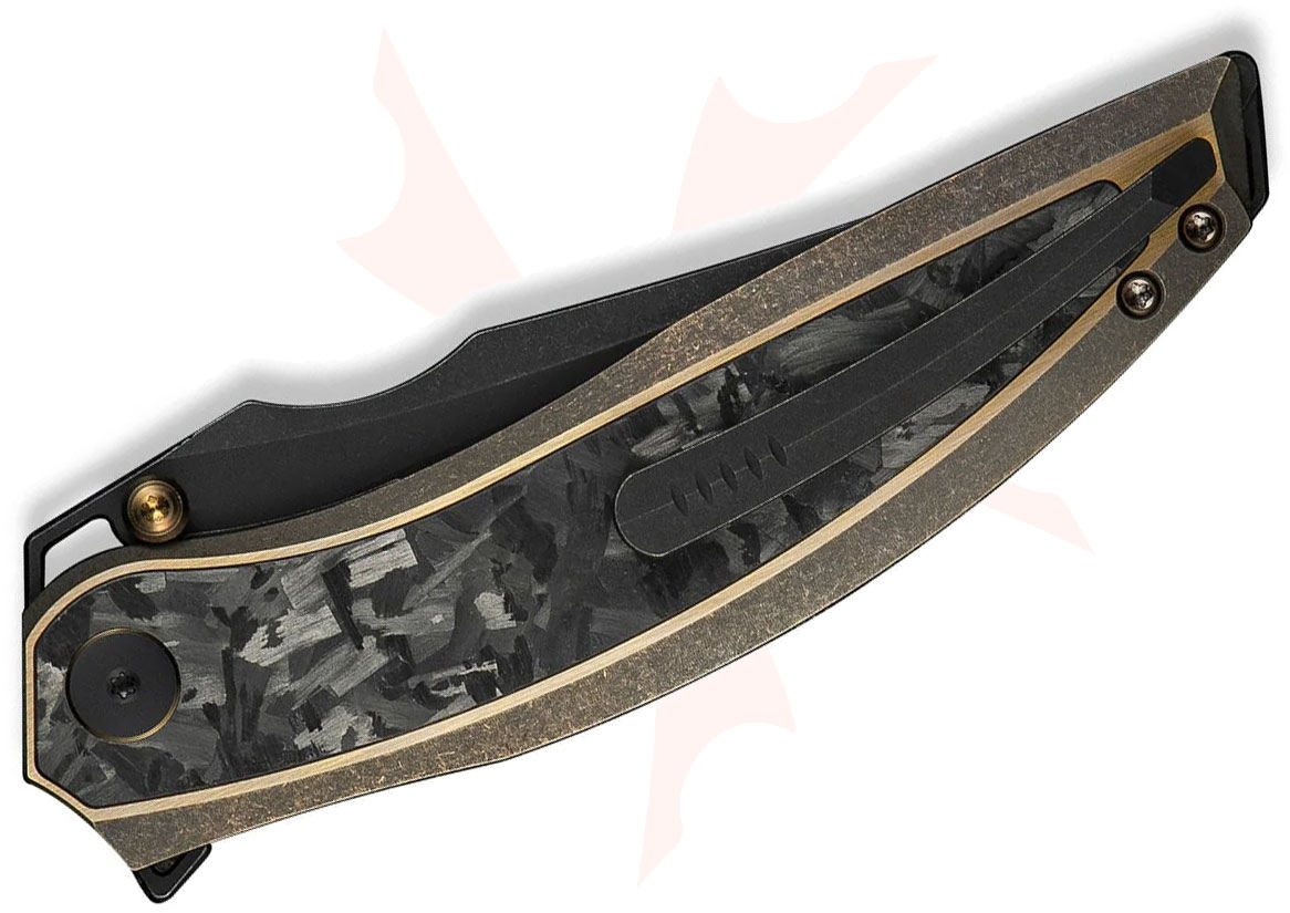 We Knife Company Quinseris Nested Frame Lock Flipper Knife 3.96" M390 ...