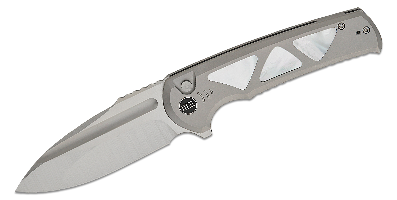 We Knife Company Sylox Button Lock Flipper Knife 3.8" M390 Hand ...