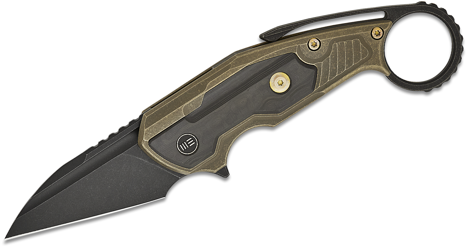 We Knife Company Maciej Torbe Yardbird Button Lock Flipper Knife 2.44 ...