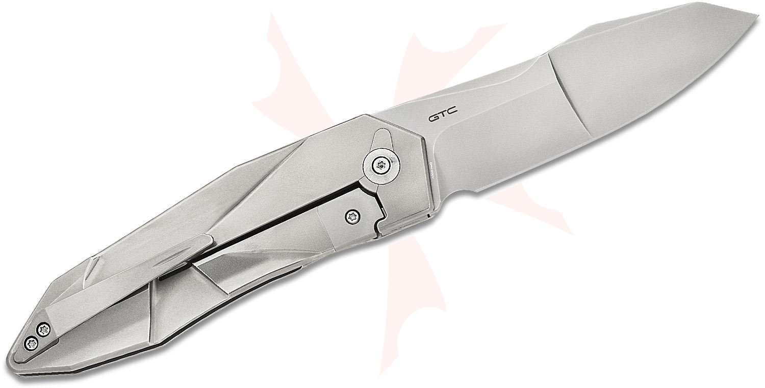 We Knife Company GTC Solid SLT Frame Lock Flipper Knife 3.88" CPM-20CV ...