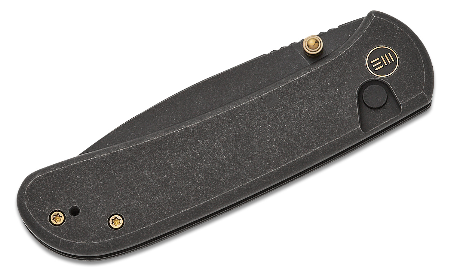We Knife Company Qubit Button Lock Folding Knife 3.2" CPM-20CV Black ...