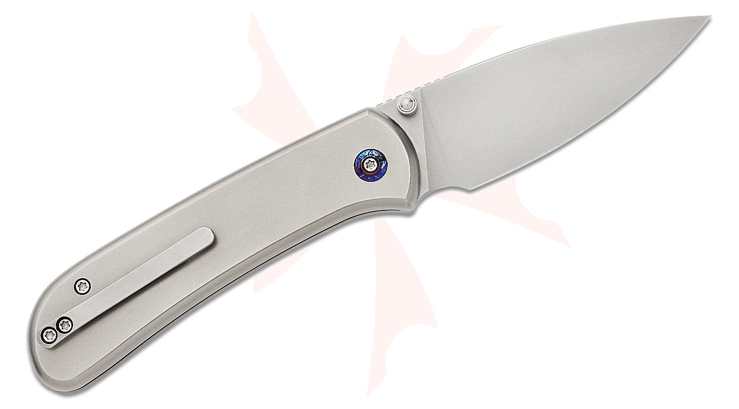 We Knife Company Qubit Button Lock Folding Knife 3.2" CPM-20CV Polished ...