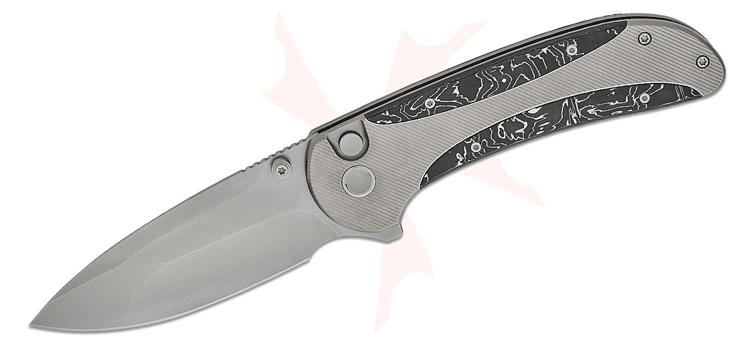 We Knife Company Zizzit Button Lock Flipper Knife 3.8" CPM-20CV ...