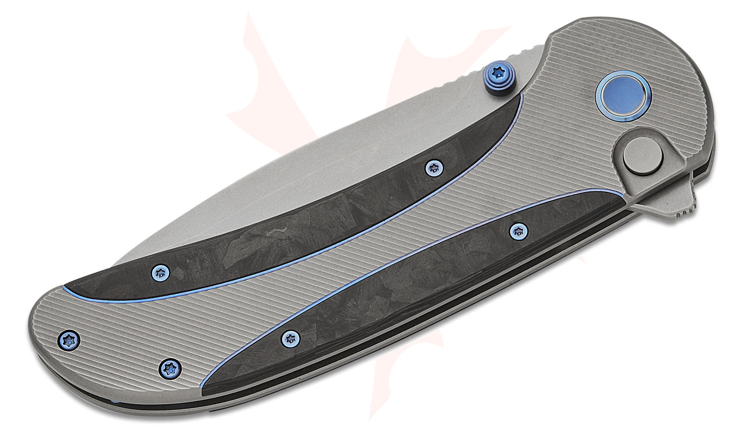 We Knife Company Zizzit Button Lock Flipper Knife 3.8" CPM-20CV ...