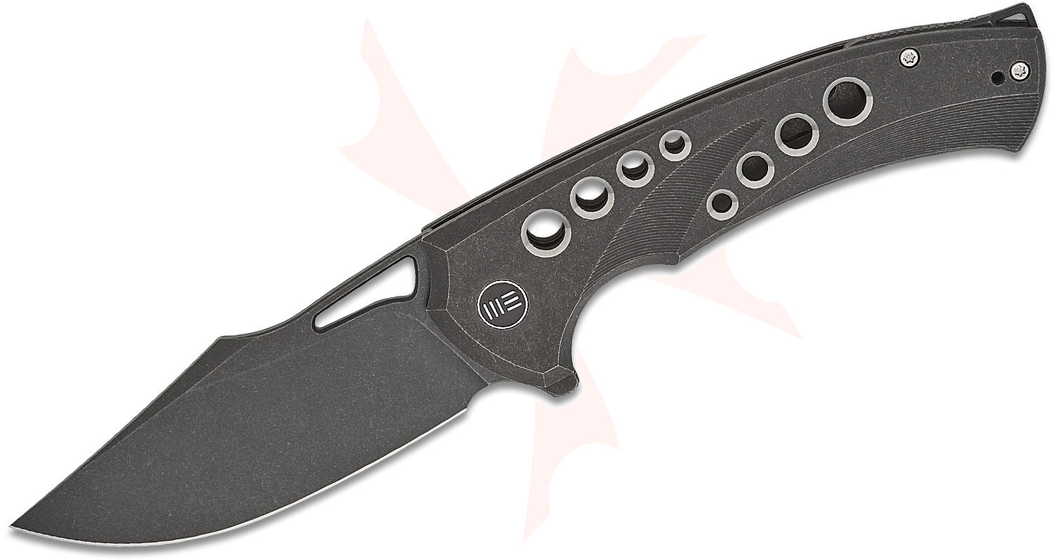 We Knife Company Swiftfin Frame Lock Flipper Knife 3.8" CPM-20CV Black ...