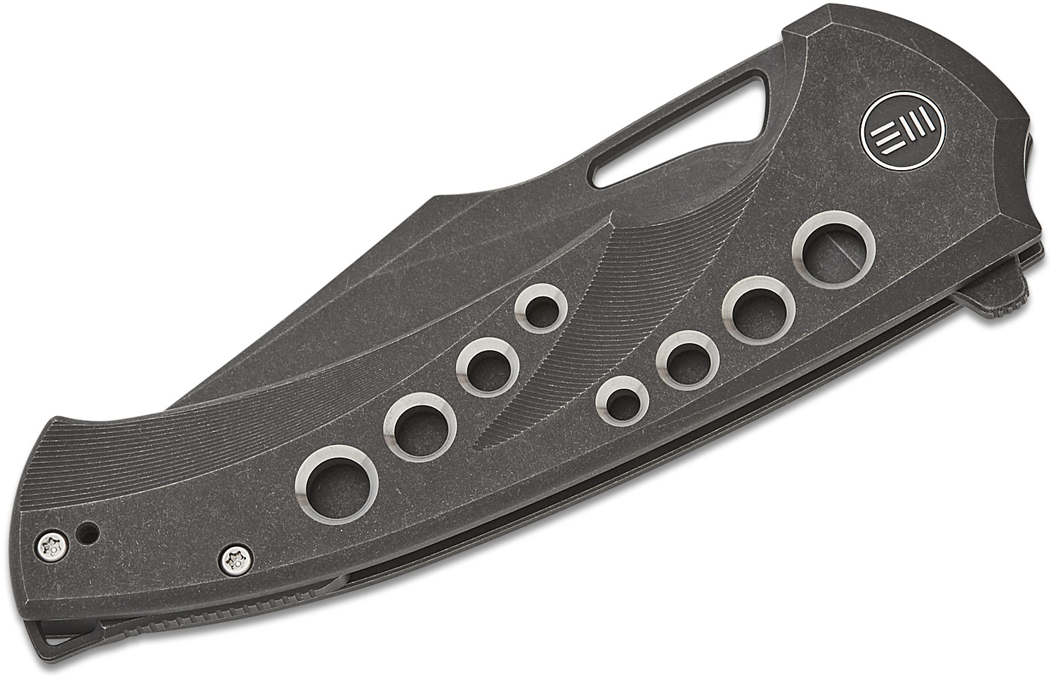 We Knife Company Swiftfin Frame Lock Flipper Knife 3.8" CPM-20CV Black ...