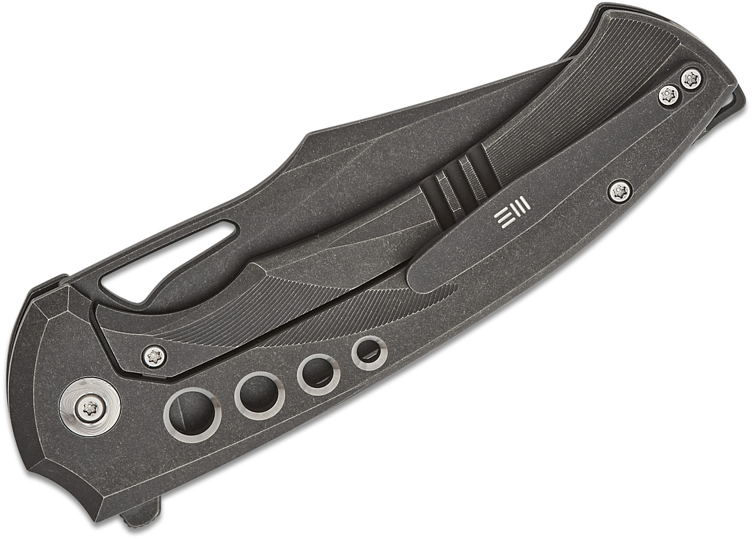 We Knife Company Swiftfin Frame Lock Flipper Knife 3.8" CPM-20CV Black ...