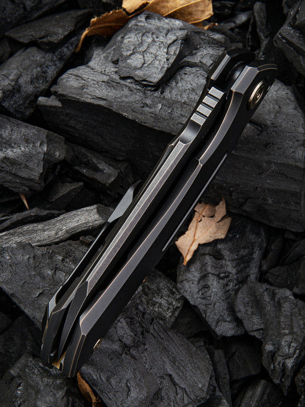 We Knife Company 2003B Snecx Mini Buster Flipper Knife 3.43" 20CV Black ...