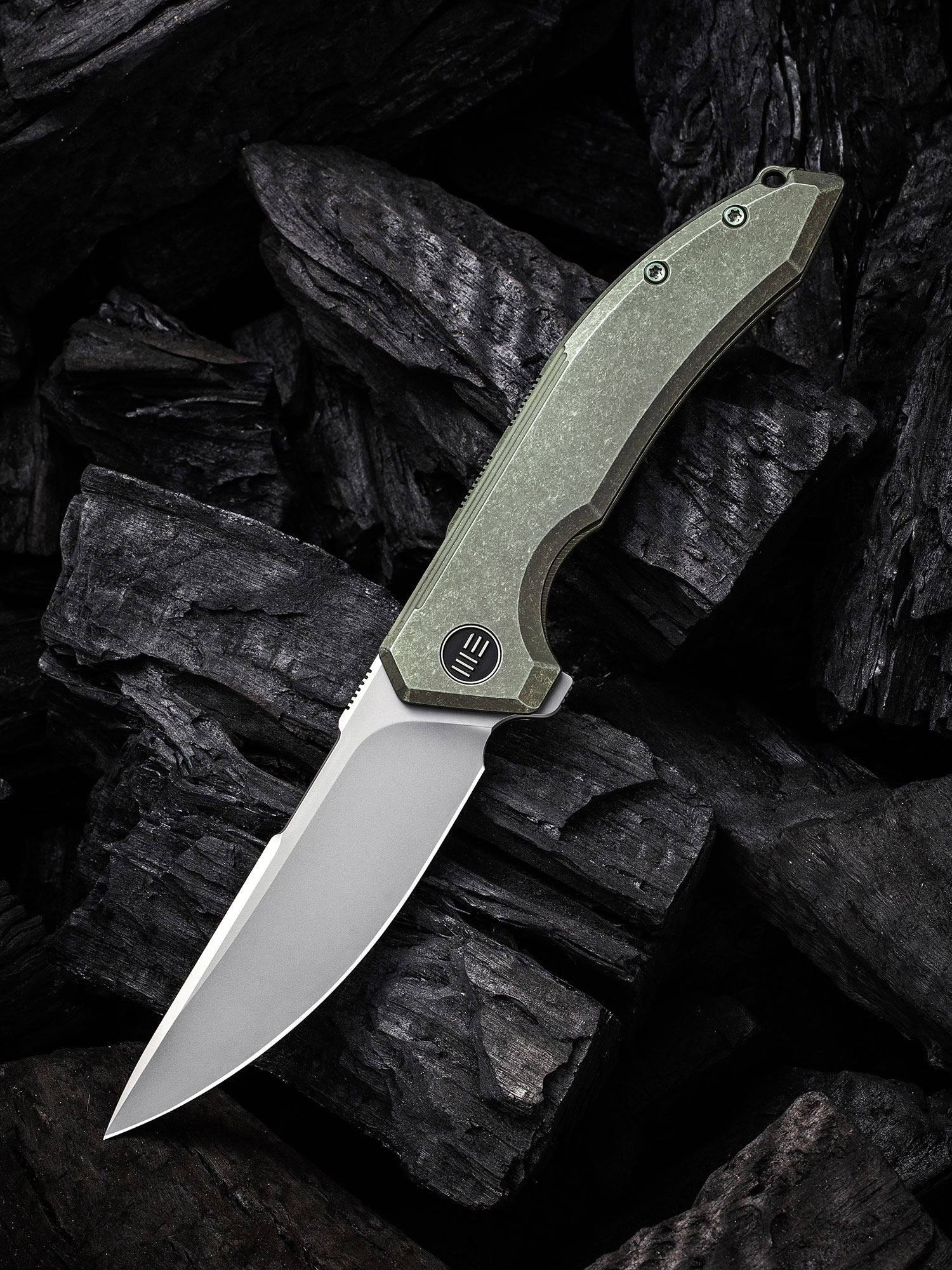 We Knife Company Quixotic Flipper Knife 3.45" CPM-20CV Bead Blasted ...