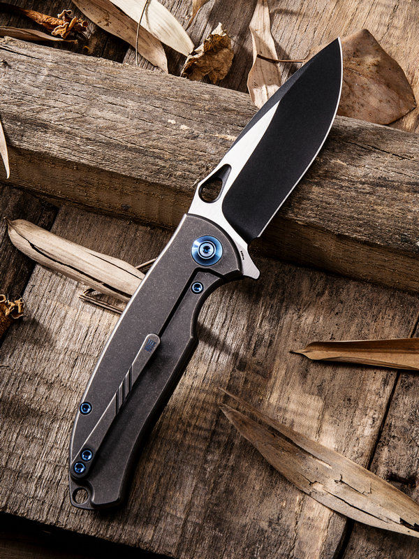 We Knife Company 803A Rectifier Flipper Knife 2.95" S35VN Black Two ...