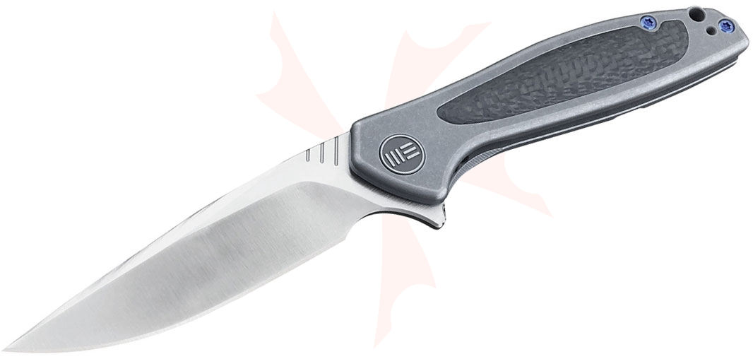 We Knife Company 805F Wisp Flipper Knife 3.23" S35VN Satin Blade, Gray ...