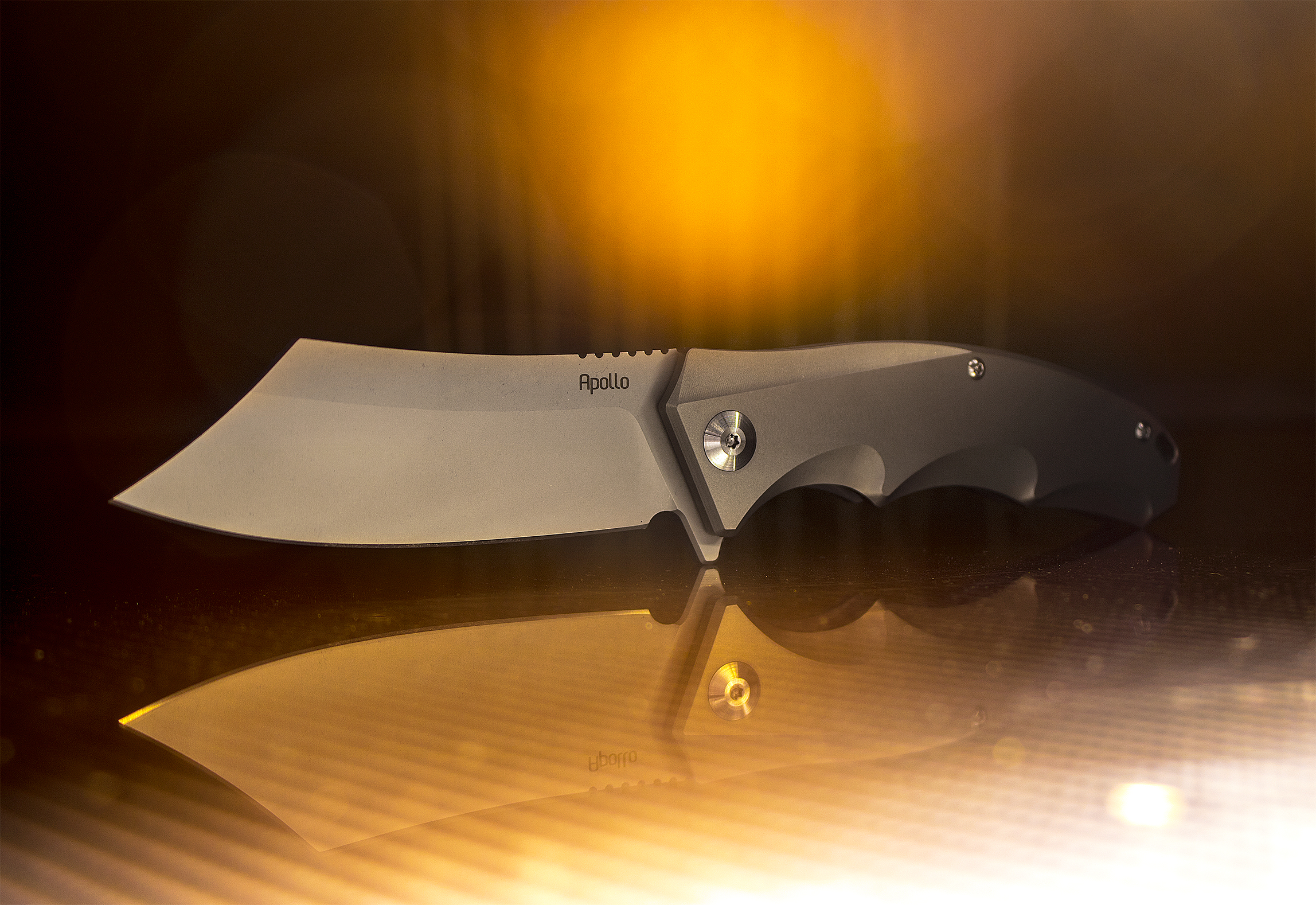 District Knives Apollo 1 Mid-Tech Flipper 3.5" S35VN Reverse Tanto ...