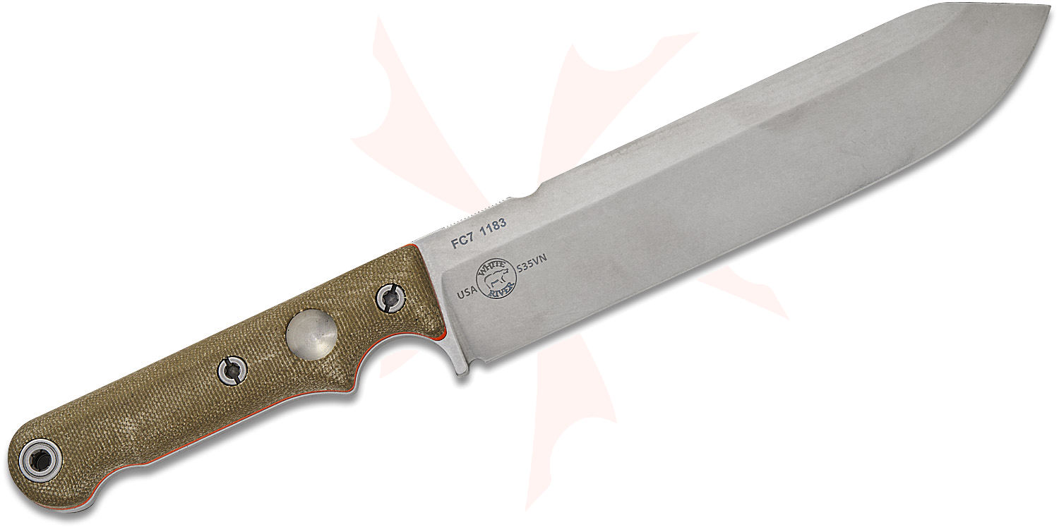 White River Knives Firecraft FC7 Fixed 7" S35VN Stonewashed Blade ...