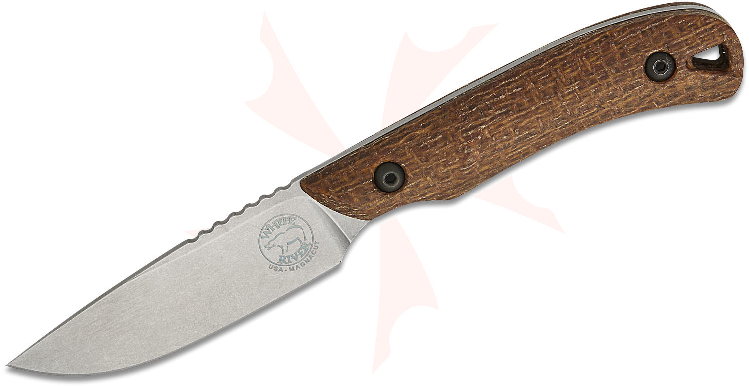 White River Knives Axiom Fixed Blade Knife 3" CPM-MagnaCut Stonewashed ...