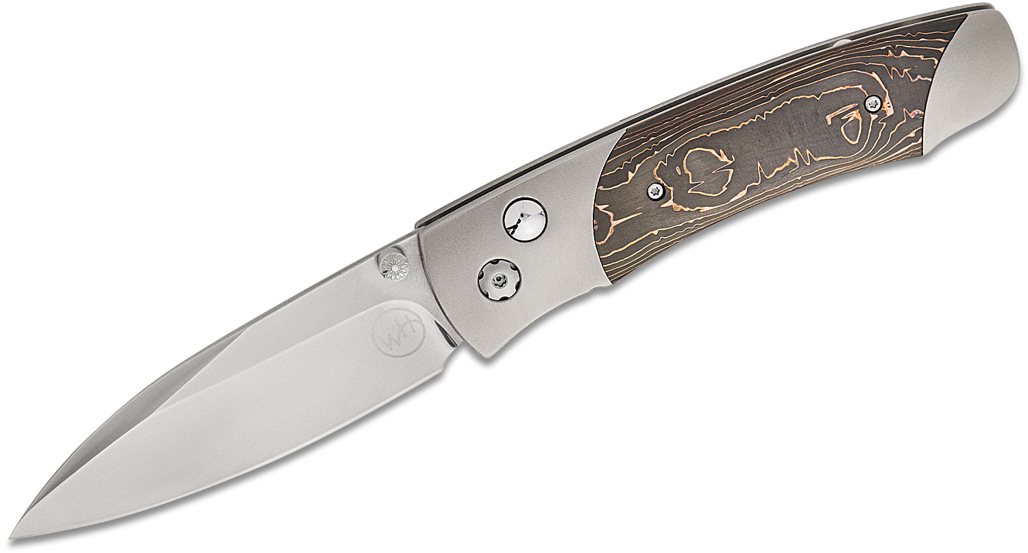 William Henry A200-9 Compact Button Lock Folding Knife 2.625" CPM-S35VN ...