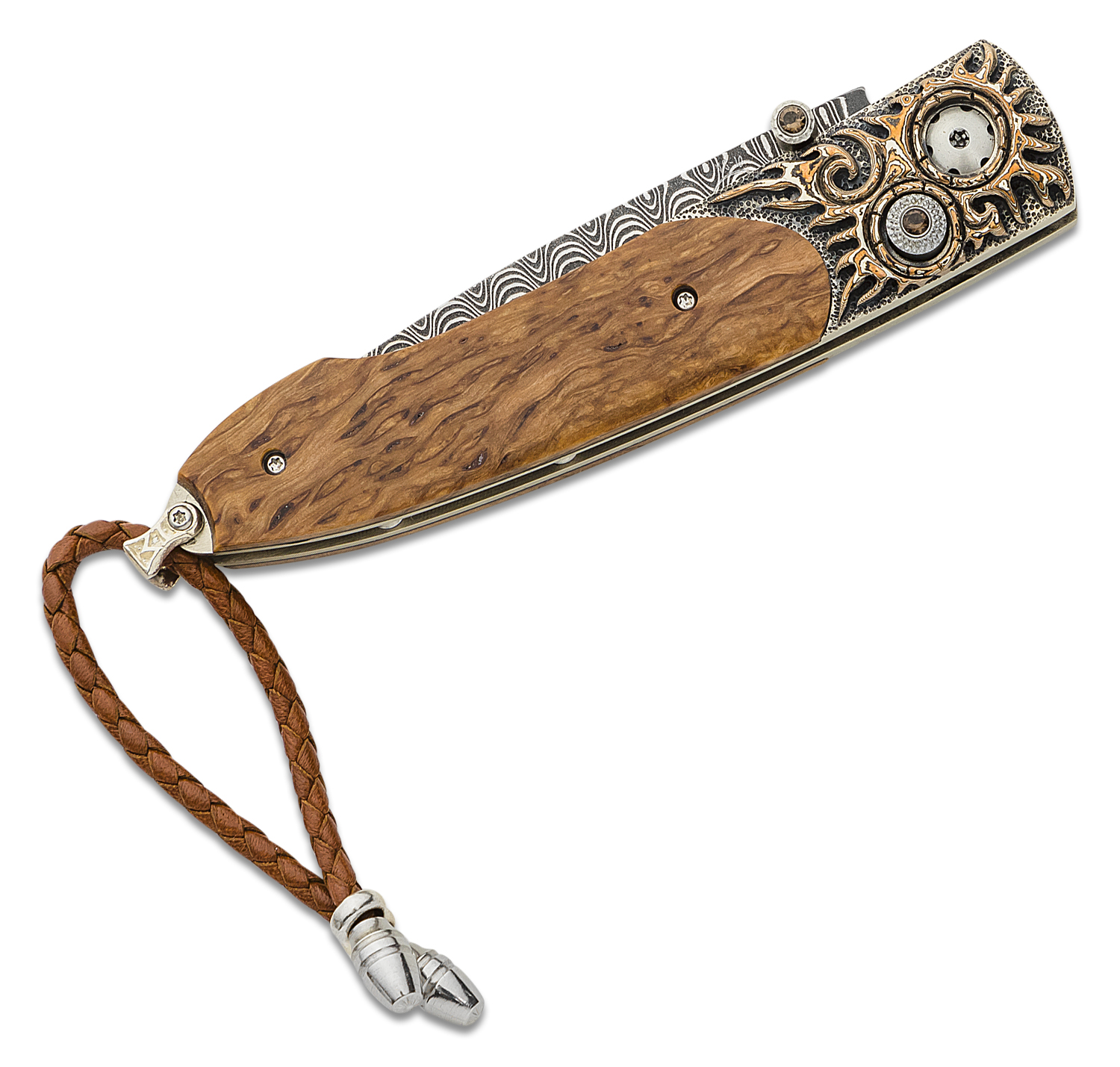 William Henry Lancet 'Winter Fire' Compact Folding Knife 2.75" Wave ...