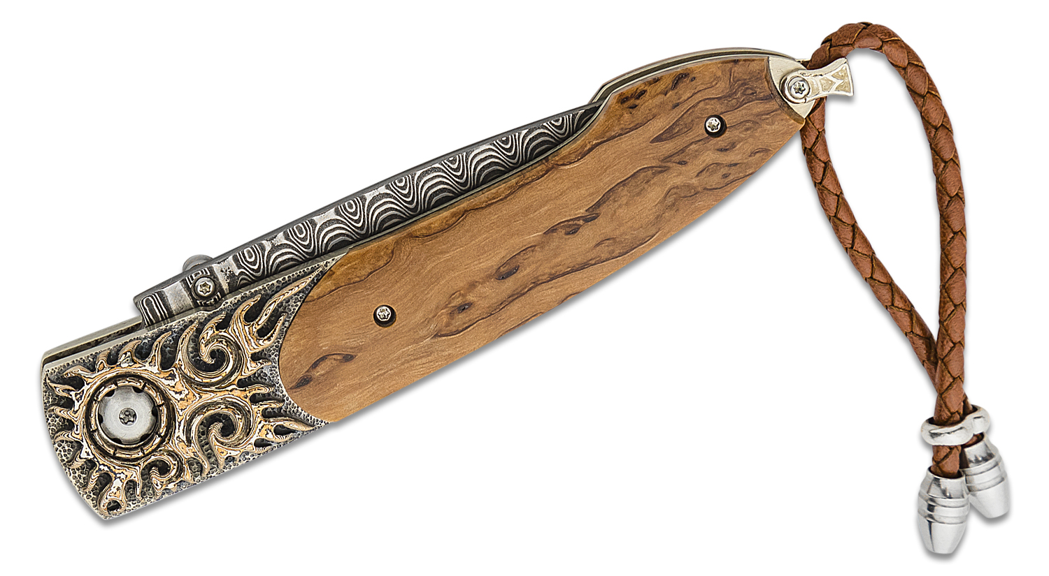 William Henry Lancet 'Winter Fire' Compact Folding Knife 2.75" Wave ...