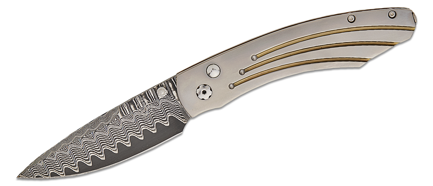 William Henry Spearpoint 'Golden Arch' Folding Knife 3.06" Wave ...