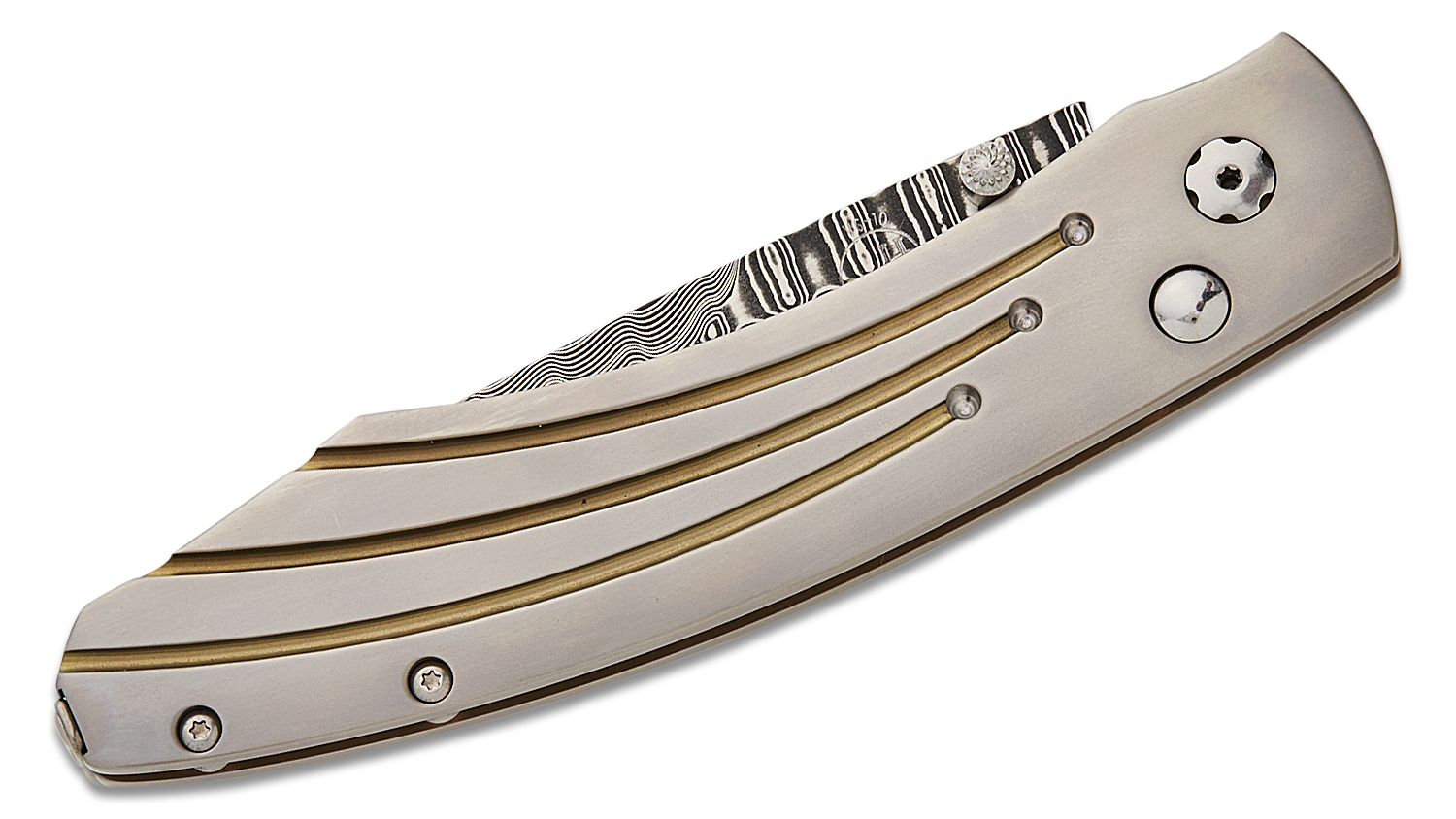 William Henry Spearpoint 'Golden Arch' Folding Knife 3.06" Wave ...