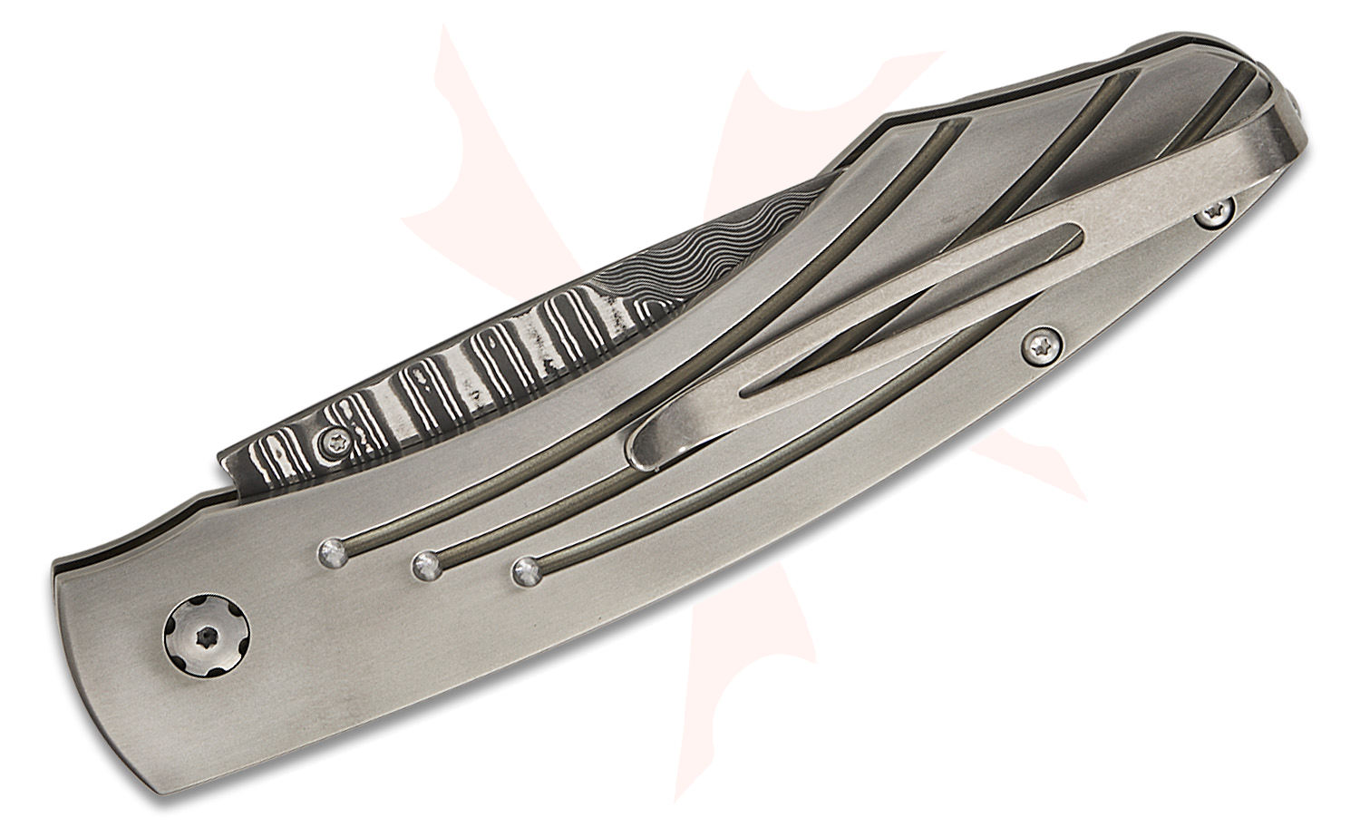 William Henry Spearpoint 'Golden Arch' Folding Knife 3.06" Wave ...