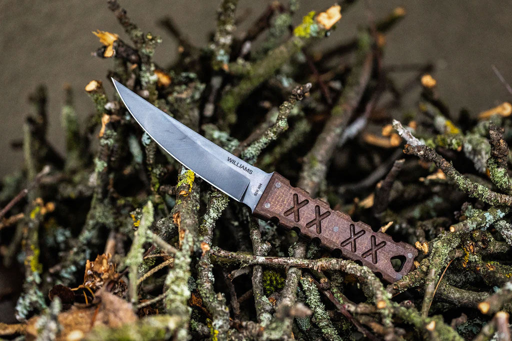 Williams Blade Design SZK 004 Shobu Zukuri Kaiken Fixed Blade Knife 4.5" Vanadis-4E Apocalyptic ...