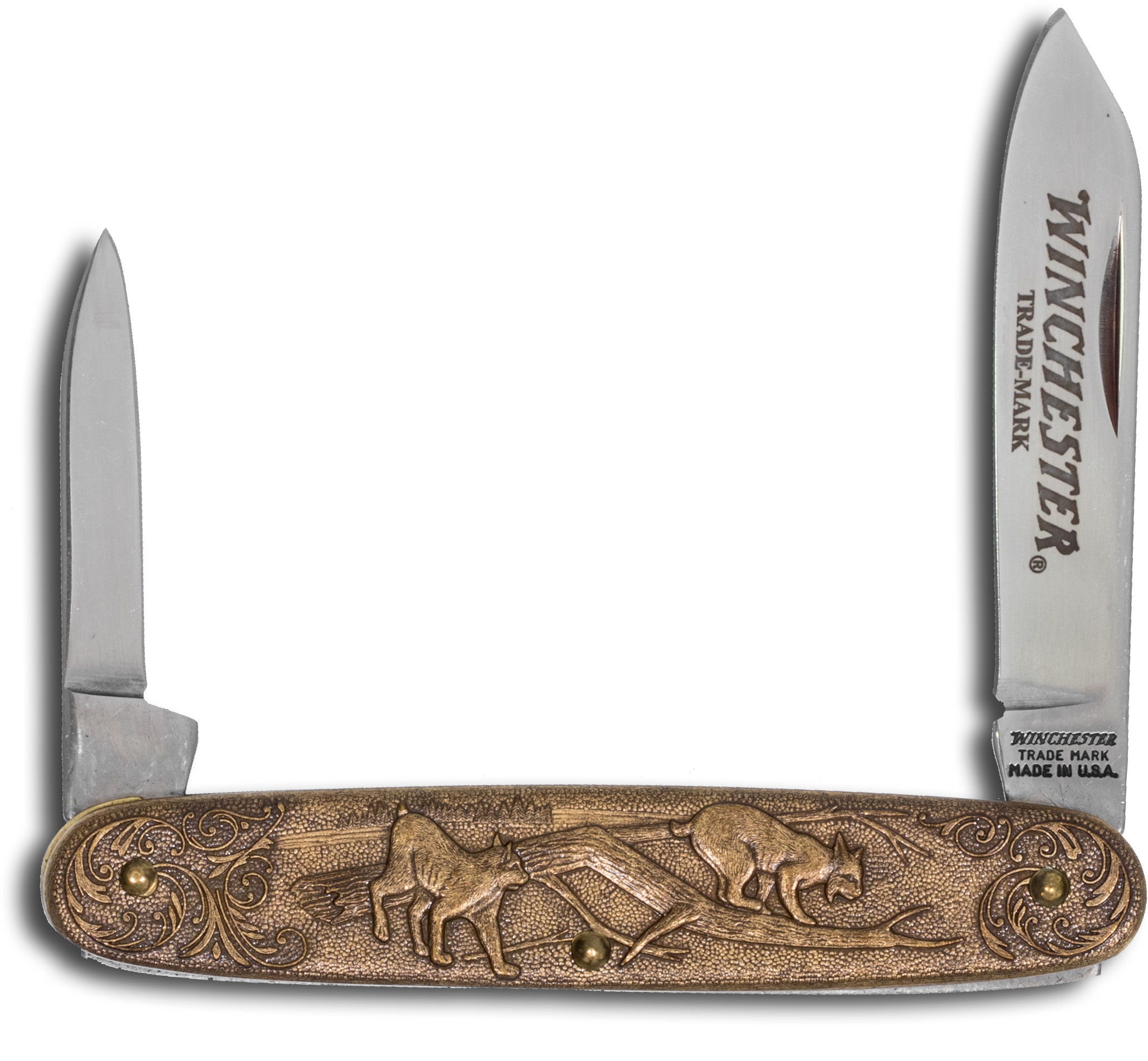 Winchester Model 1907 Commemorative Pen Knife 3.5" Closed, Relief ...