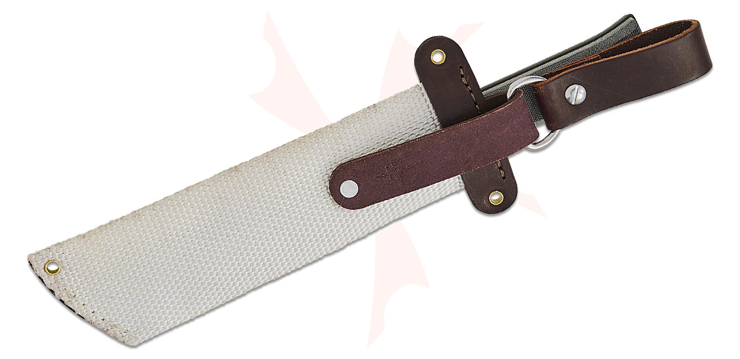 Woodsmonkey by L.T. Wright Half/Chete Fixed Blade Knife 7” 1095 OD Green Cerakote Blade, Black ...