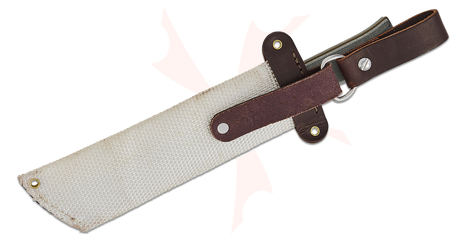 Woodsmonkey by L.T. Wright Half/Chete Fixed Blade Knife 7” 1095 Tan Cerakote Blade, Black ...
