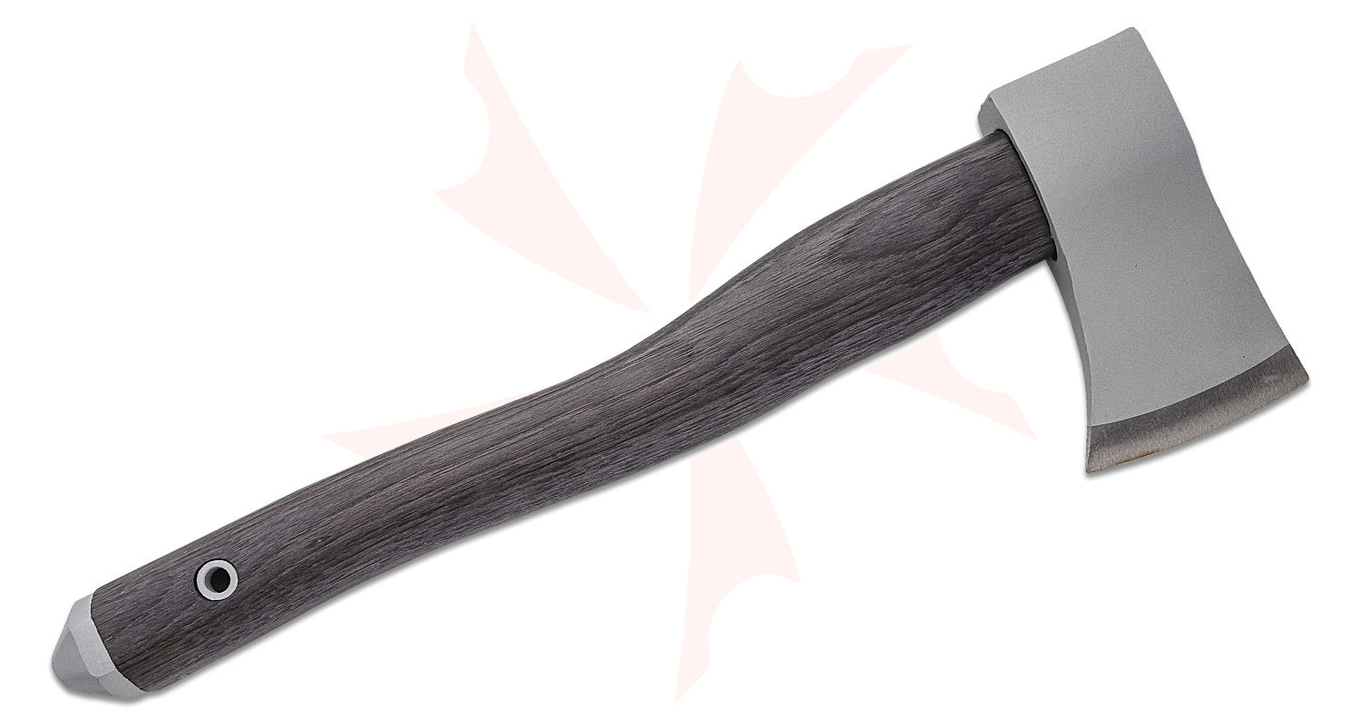 WOOX AX1 Hand Axe, 15.7" Overall, Gray Appalachian Hickory Wood Handle ...