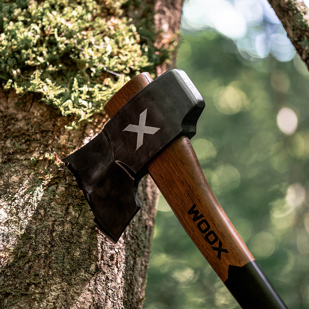 WOOX Forte-X Heavy Duty Axe, 28" Overall, Black/Orange Appalachian ...