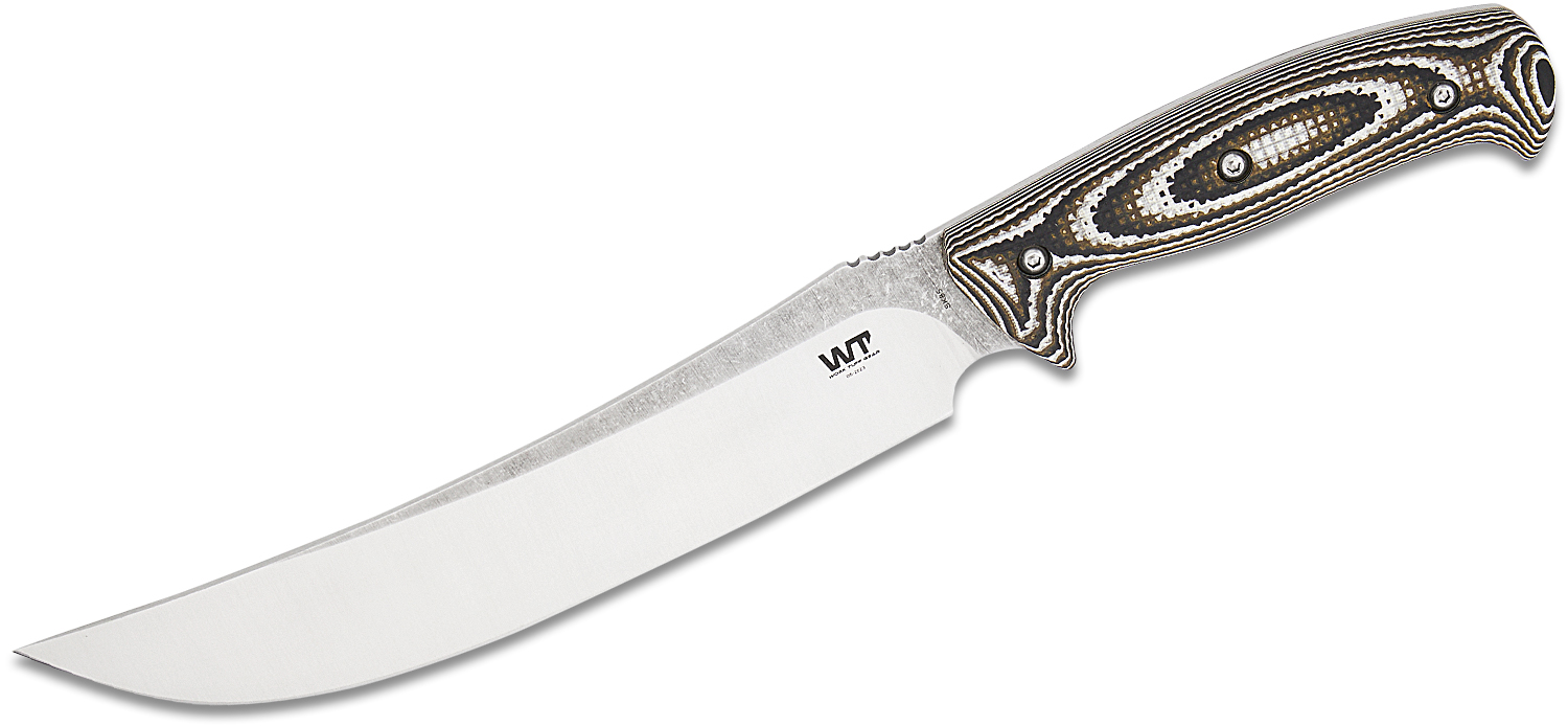 Work Tuff Gear Atayal Fixed Blade Knife 8.8" SK85 Satin Upswept Blade ...