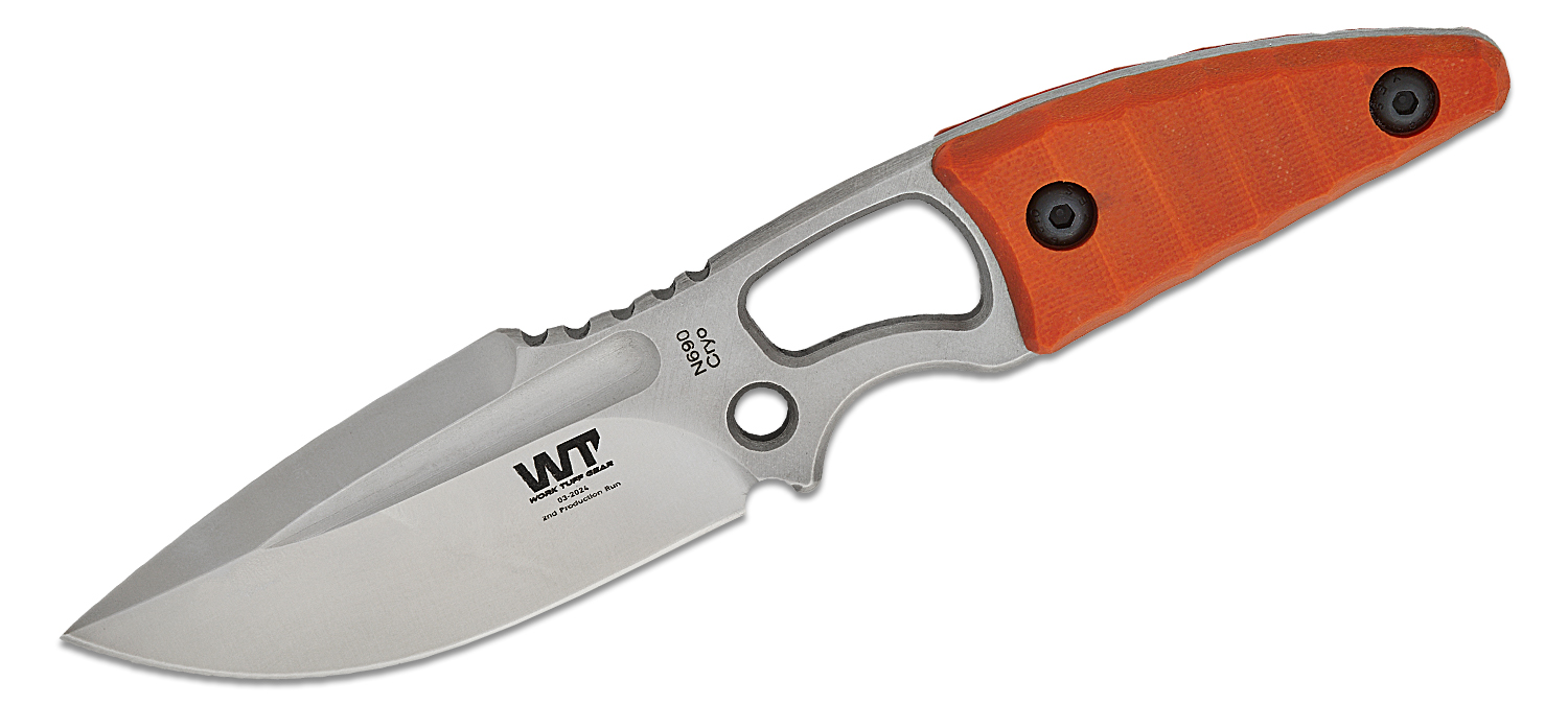 Work Tuff Gear Nymph Gen 2 Fixed Blade Knife 3.1" N690 Satin Drop Point ...