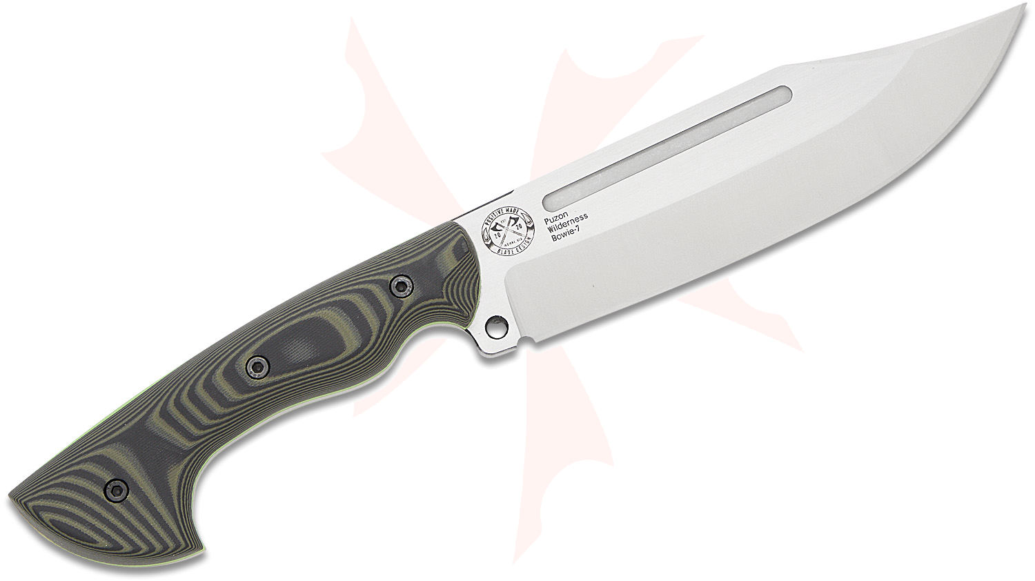 Work Tuff Gear PWB-7 Puzon Wilderness Bowie 7.5" SK85 Two-Tone Satin ...