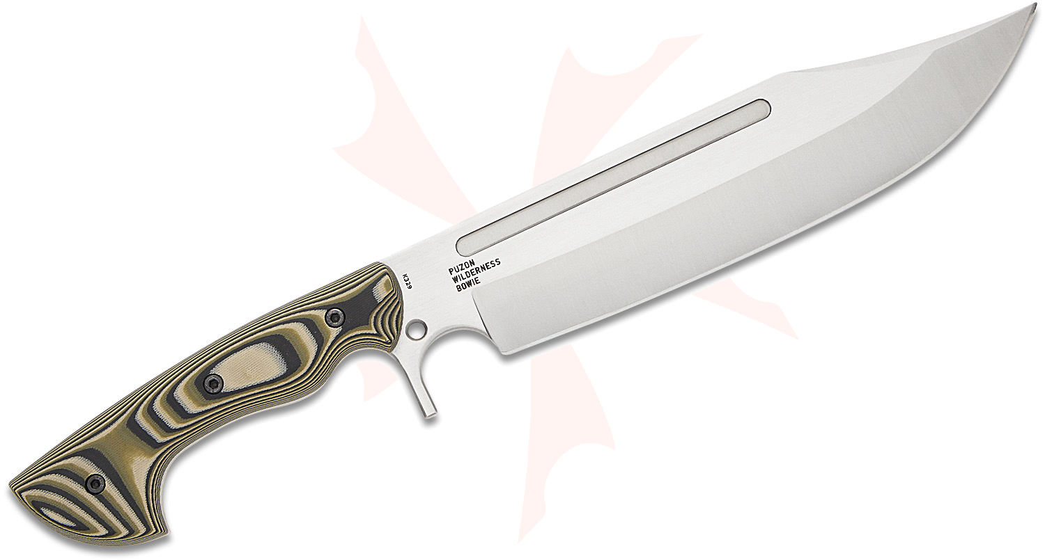 Work Tuff Gear PWB-9 Puzon Wilderness Bowie Fixed Blade Knife 9.3" K329 ...