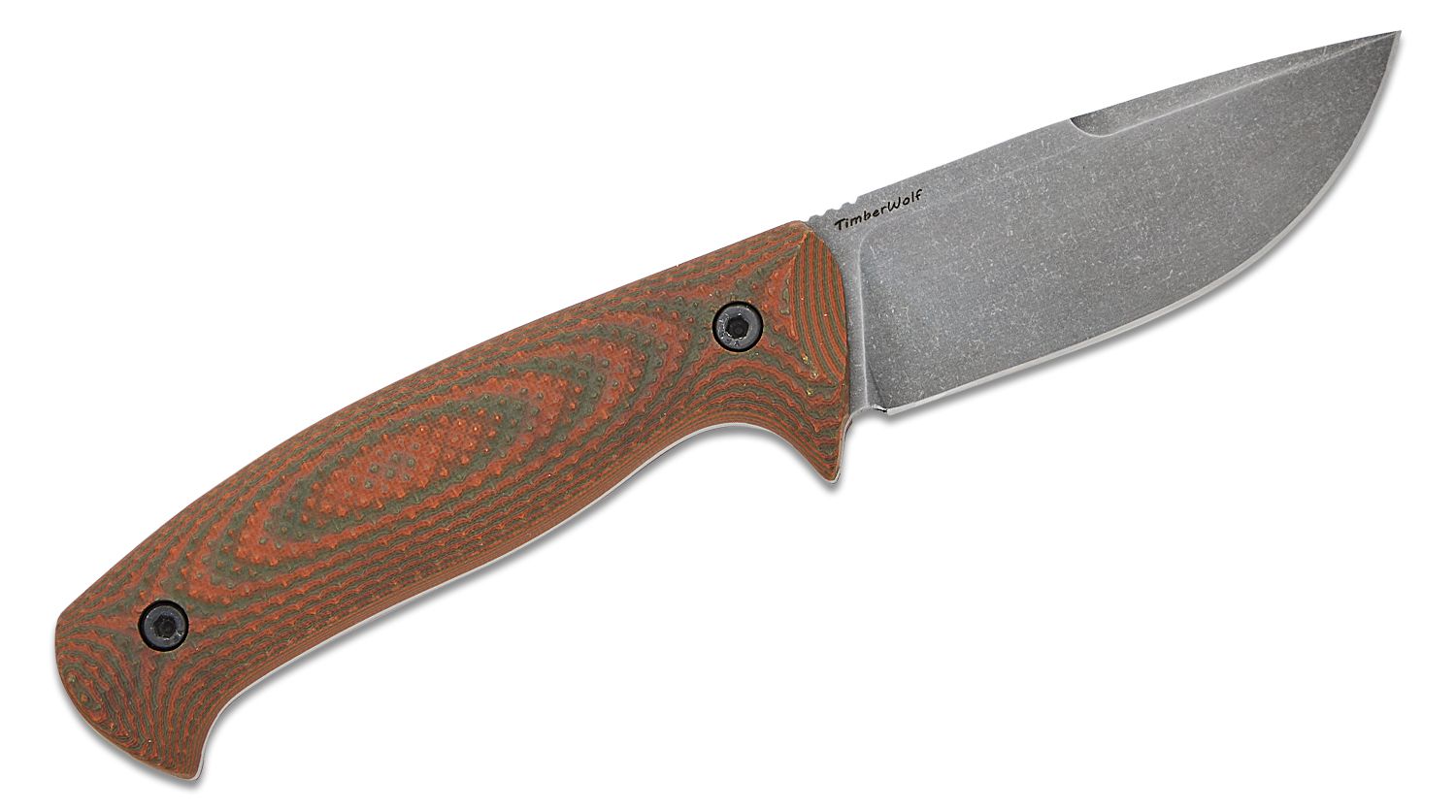 Work Tuff Gear TimberWolf Fixed Blade 3.5" SK85 RetroWashed Drop Point ...