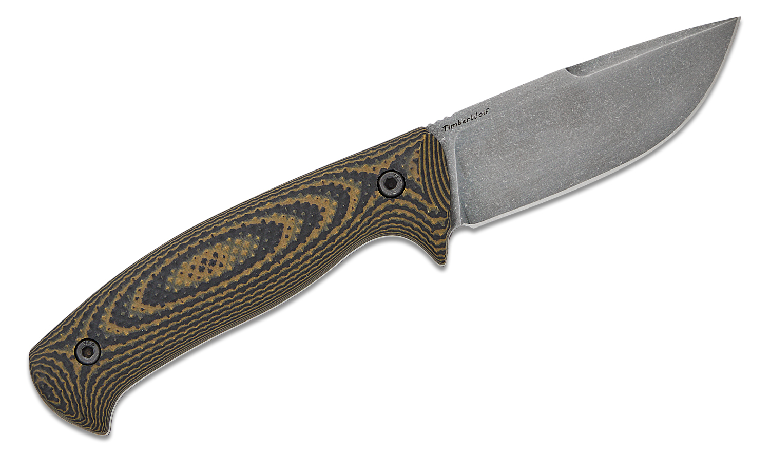 Work Tuff Gear TimberWolf Fixed Blade 3.5" SK85 RetroWashed Drop Point ...