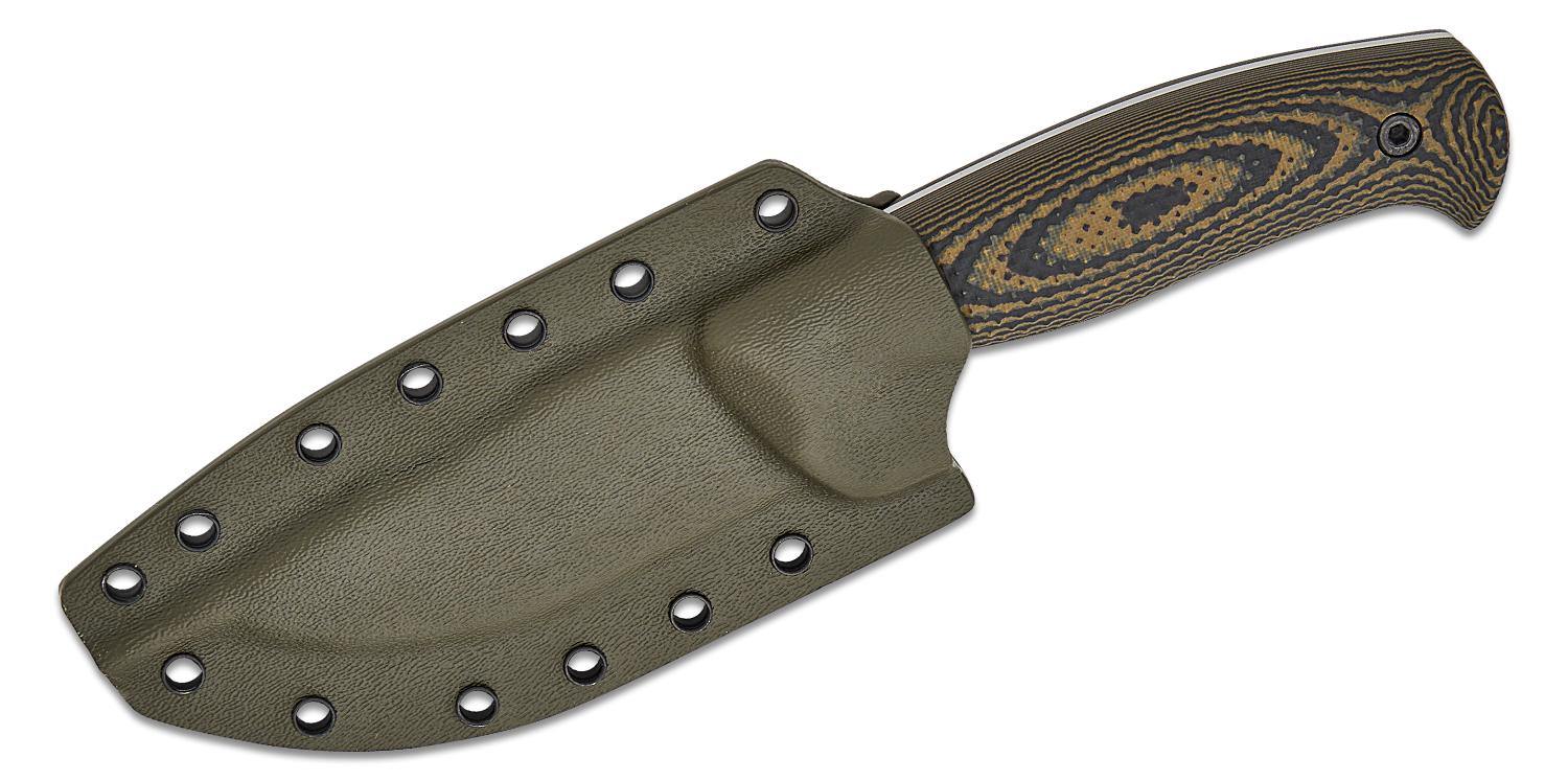Work Tuff Gear TimberWolf Fixed Blade 3.5" SK85 RetroWashed Drop Point ...