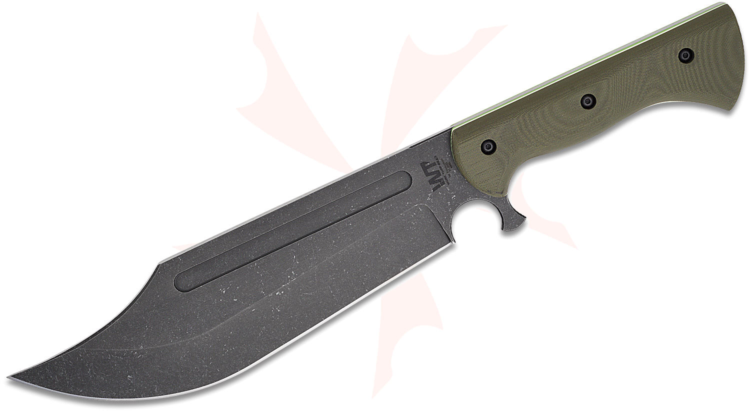 Work Tuff Gear V44X Marine Bowie Fixed Blade Knife 10" SK85 Dark ...