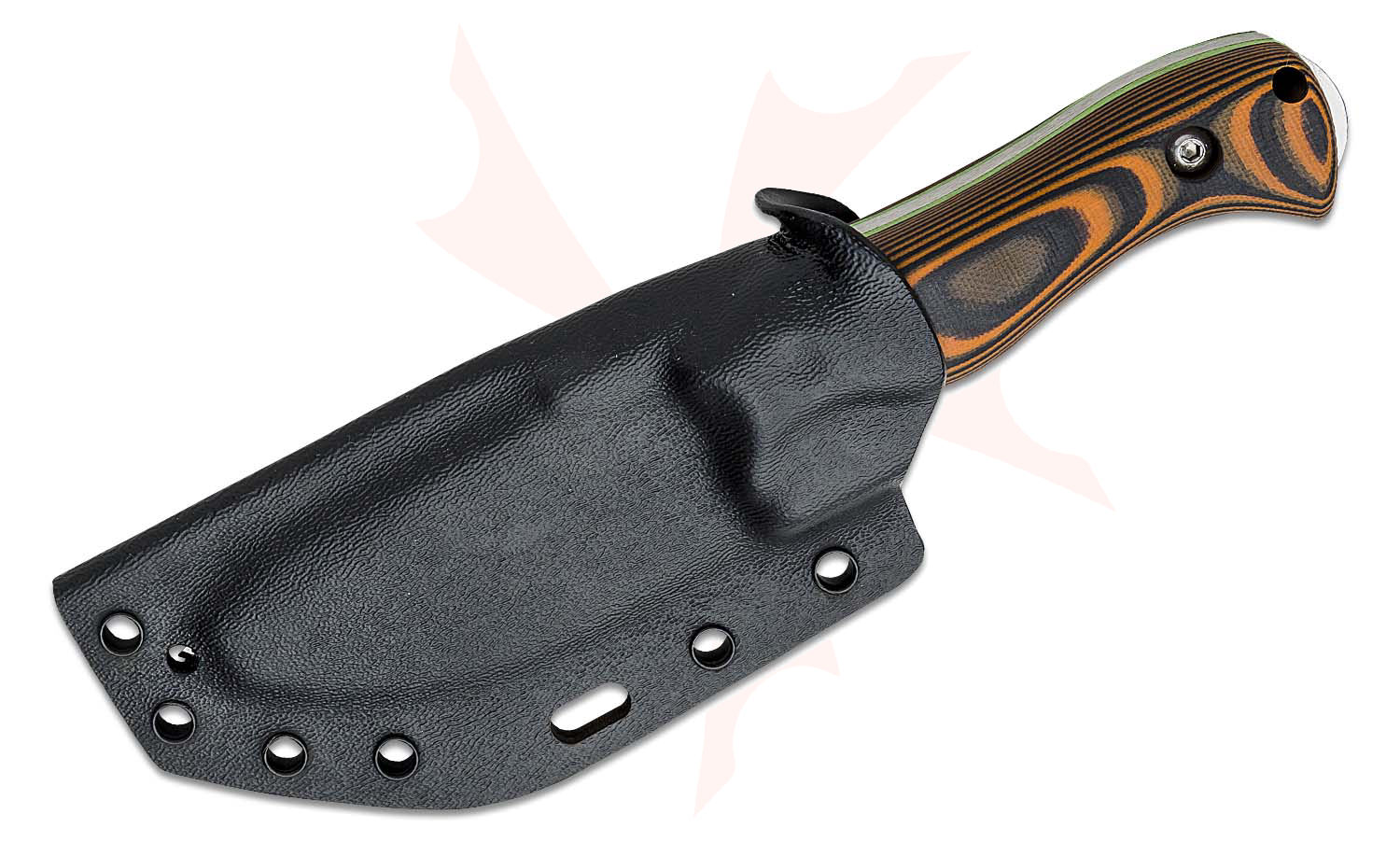 Work Tuff Gear Nomad EDC 3.5" N690 Satin Finish Fixed Blade, Black and ...