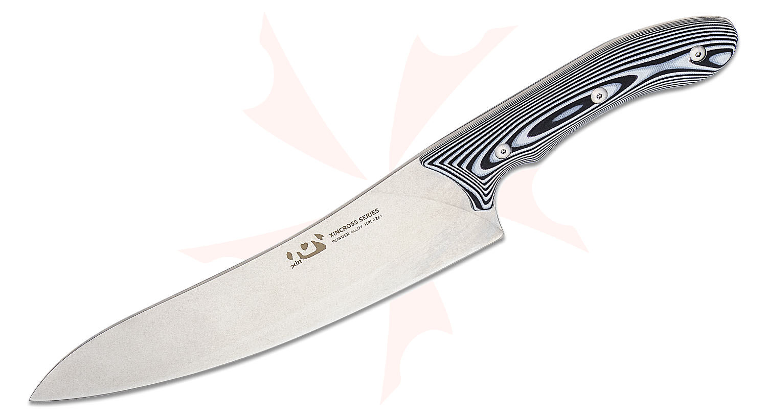 Xin Cutlery XinCross Chef's Knife 8.3" Stonewashed Powder Alloy Blade ...