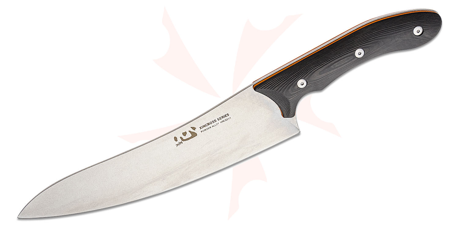 Xin Cutlery XinCross Chef's Knife 8.3" Stonewashed Powder Alloy Blade ...