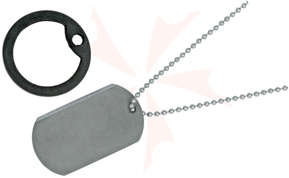 The Original Dog Tag Knife Survival Tool, Titanium Blade, Black Rubber ...