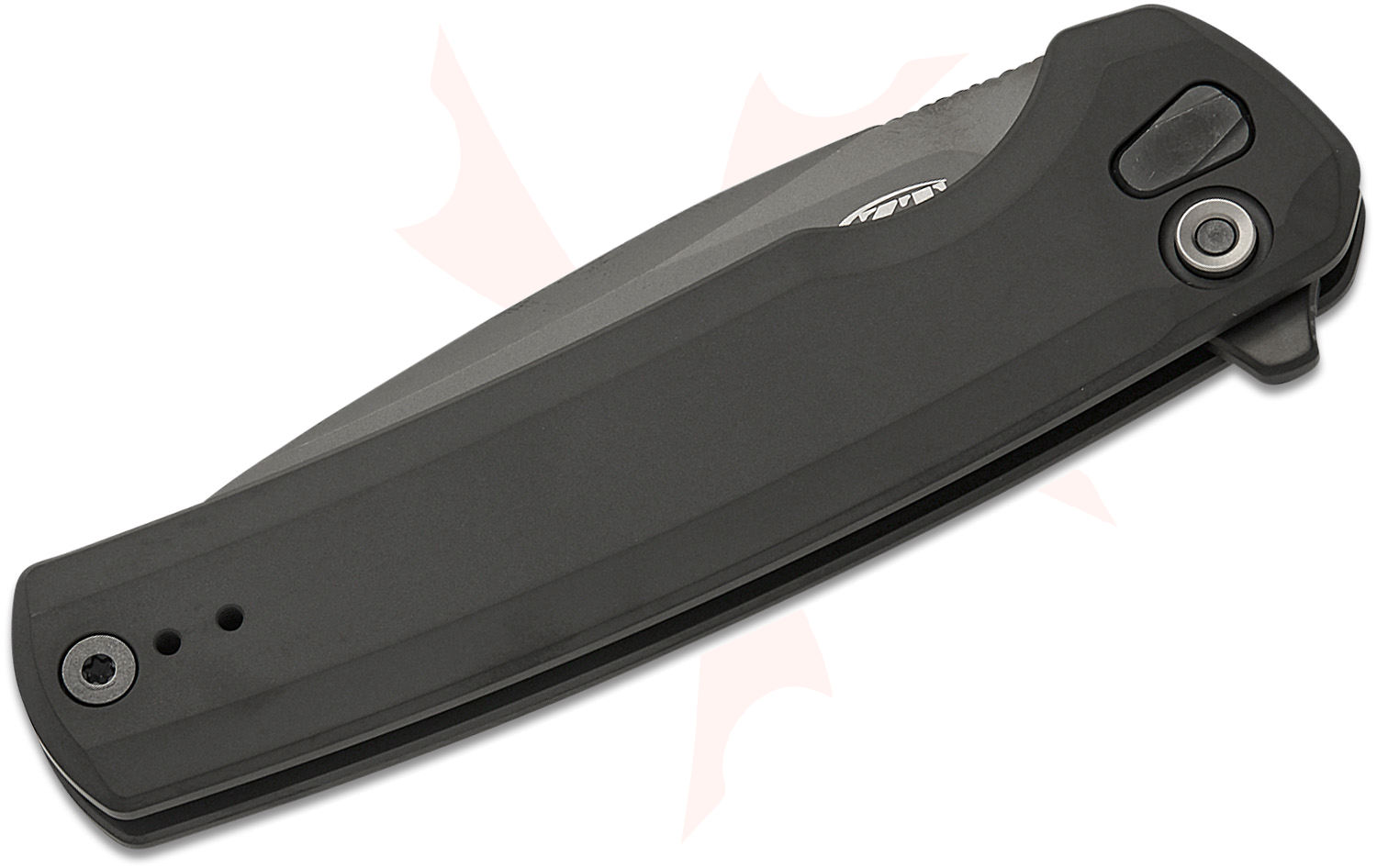 Zero Tolerance 0044BLK Button Lock Flipper Knife 3.2" CPM-S45VN Black ...