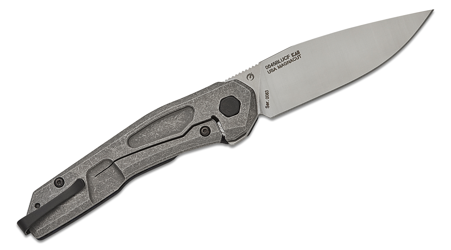 Zero Tolerance 0545BLUCF Flipper Knife 3.2" CPM-MagnaCut Two-Tone Satin ...