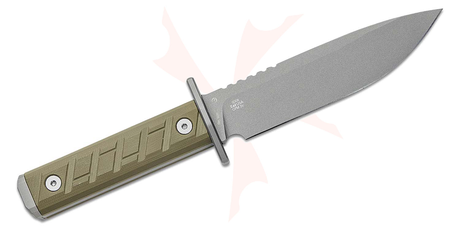 Zero Tolerance Model 0006 Fixed Blade Knife, 6" CPM-3V Bead Blasted ...